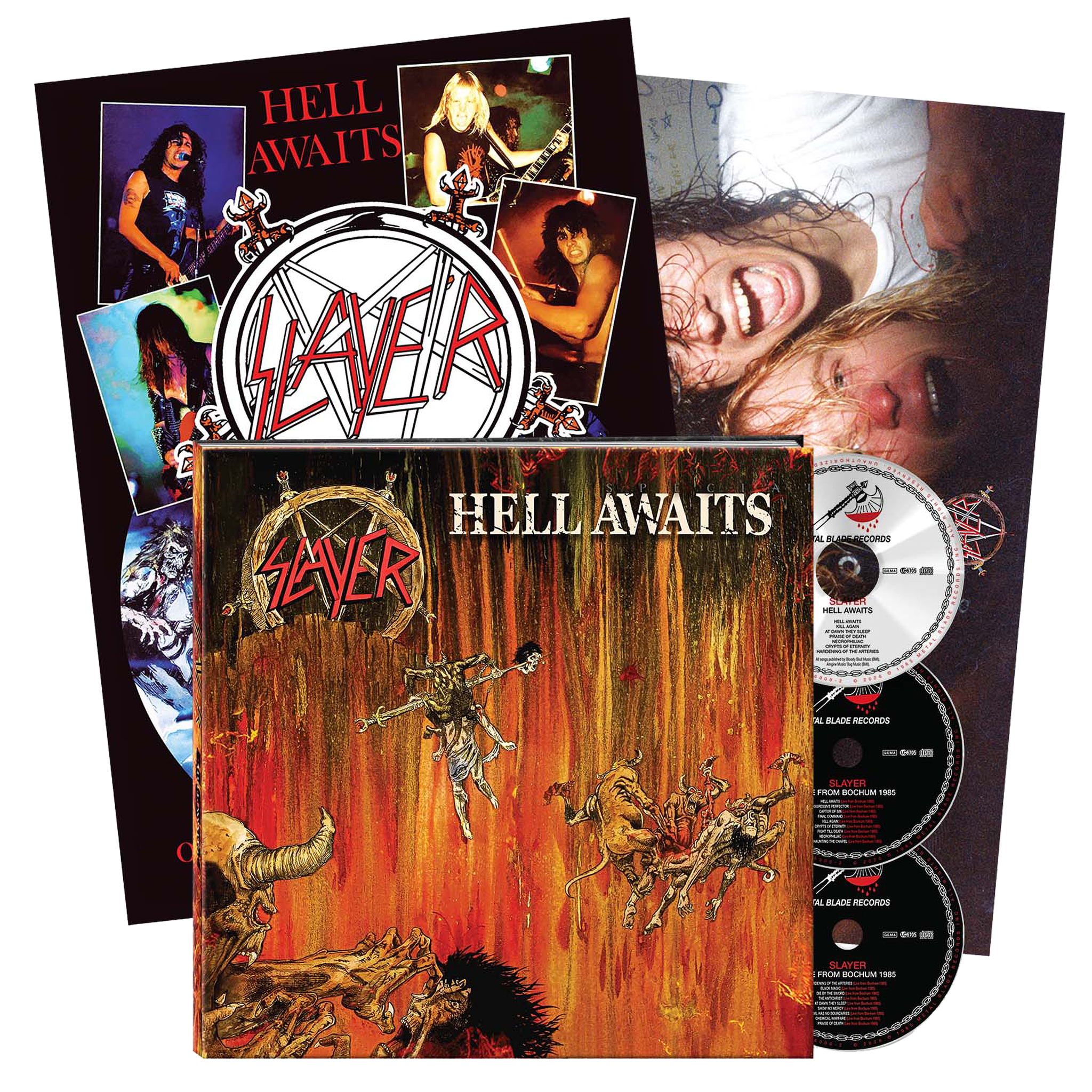 Slayer (Hell Awaits - 40th Anniversary) 3xCD Earbook – Kings Road Merch ...